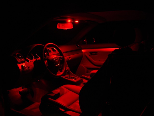 Cabriolet Red LED Interior